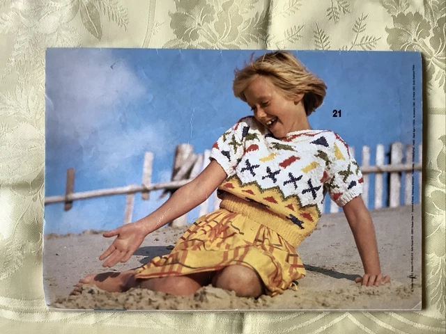 PHILDAR KNITTING & crochet pattern book. 21 Summer designs for children ...