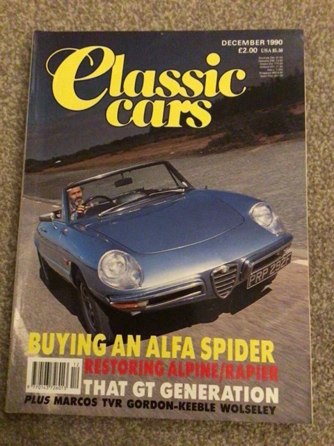 VINTAGE CLASSIC CARS Magazine - ALFA ROMEO Spider Front Cover ...
