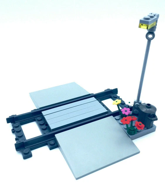 LEGO ® STRAIGHT level crossing train railway platform 9 V incl RC track ...