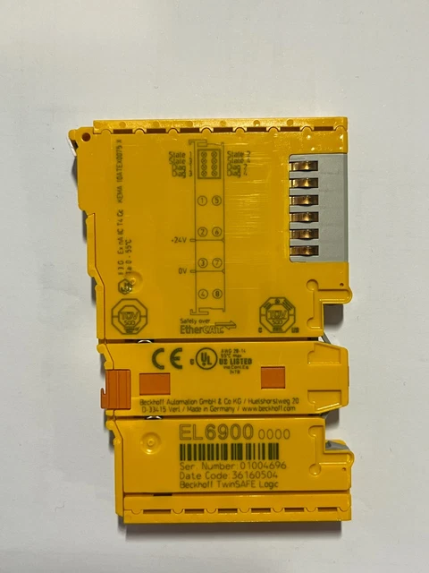 1pc Beckhoff El6900 Twinsafe Logic Ethercat Terminal Communication