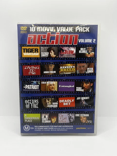 10 MOVIE VALUE Pack Action Volume 2 DVD Region Free VGC Free Postage ...