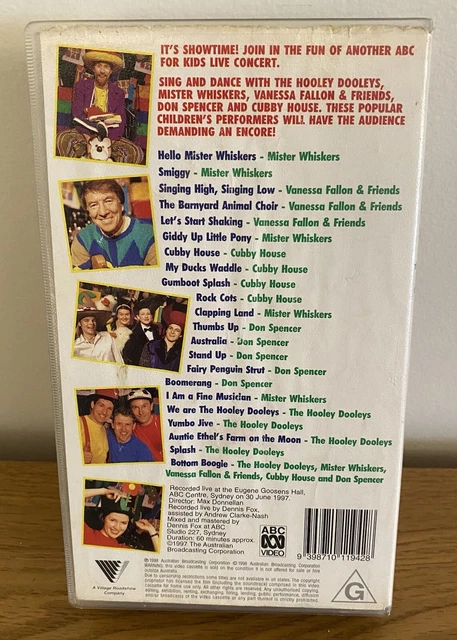 SHOWTIME VHS 1998 ABC FOR KIDS Live Concert Australia TV Video TESTED ...