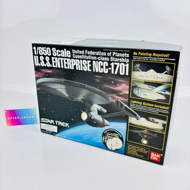 STAR TREK U.S.S. Enterprise NCC-1701 1:850 1/850 Scale Plastic Model ...