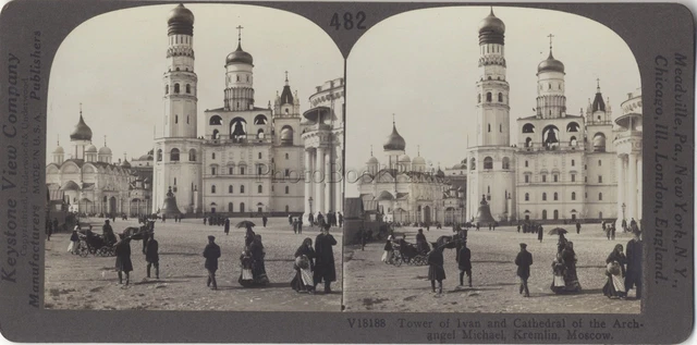 CREMLINO CATTEDRALE ARCANGELO Michael Mosca Russie Foto Stereo Vintage ...