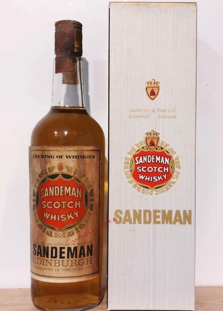 ANCIEN SCOTCH WHISKY SANDEMAN 1950-1960 's bouteille 75cl Ecosse ...