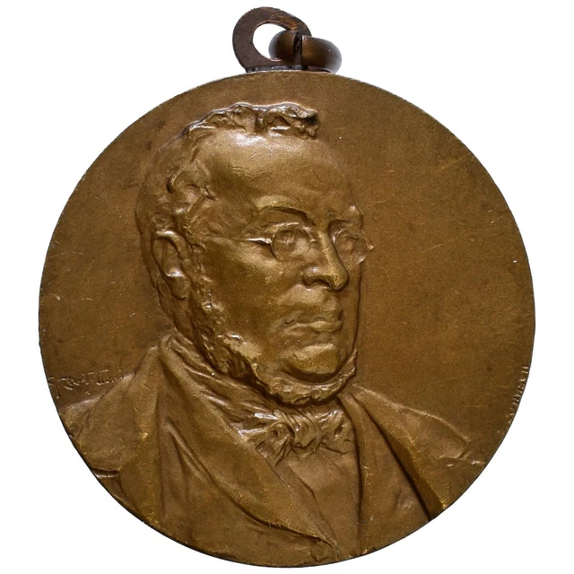 MEDAGLIA CENTENARIO NASCITA di Camillo Benso Cavour 1910, Cappuccio ...