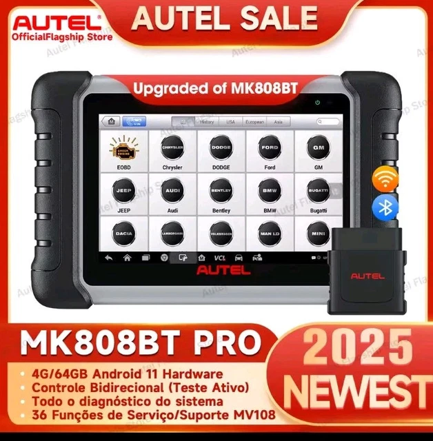 AUTEL MAXICOM MK808BT PRO+ 2025 Diagnostic Scanner Full Bidirectional ...