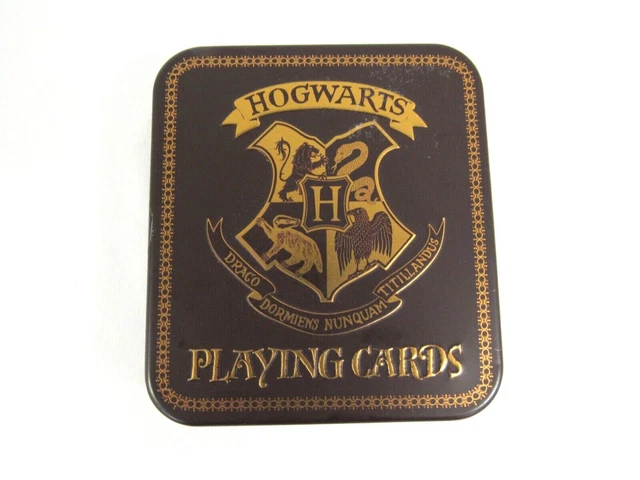 HARRY POTTER HOGWARTS Wizarding World Playing Cards in Metal Tin by ...