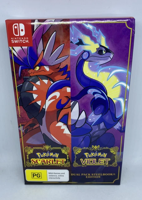 BRAND NEW POKÉMON Scarlet and Violet Dual Pack Steelbook Edition ...