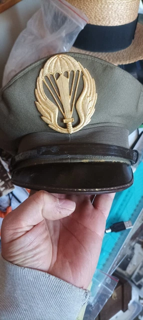 PARACADUTISTI FOLGORE NEMBO Raro Berretto Con Un Fregio Raro Di Grande ...