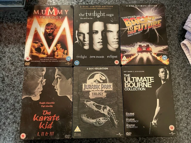 DVD STEELBOOK THE Mummy Twilight Jurassic Park Karate Kid Back To ...