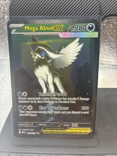 POKEMON TCG MEGA Evolution Mega Absol EX SIR 180/132 NM PACK FRESH £107 ...