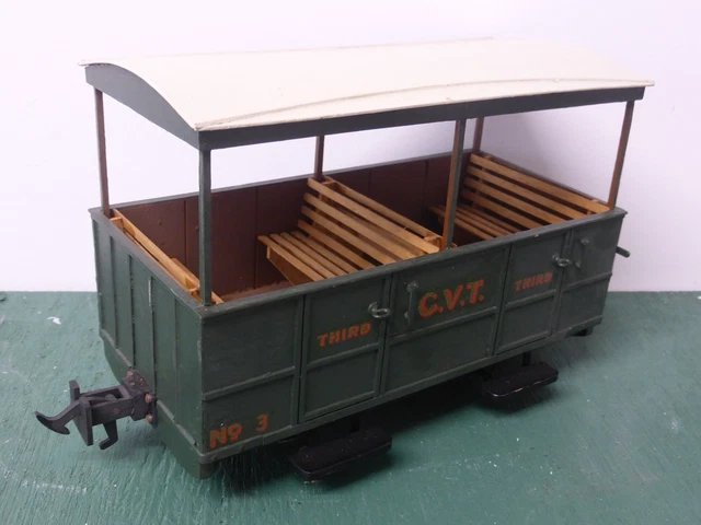 16MM NARROW GAUGE SM32 Handbuilt Open Passenger Carriage w/o Ends GVT ...