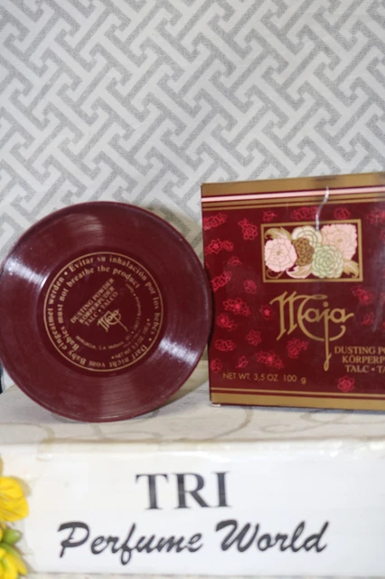 VINTAGE MAJA DUSTING POWDER TALC MYRURGIA 3.5 oz. ( 100 g ) RARE $46.79 ...