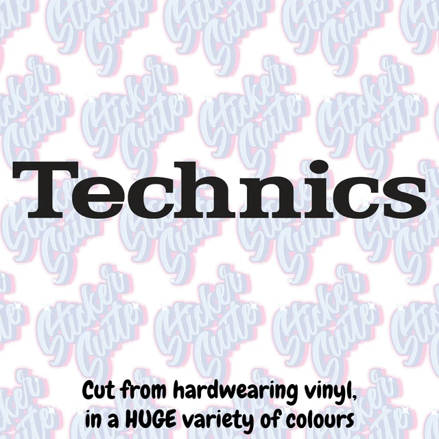 TECHNICS LOGO STICKER/DECAL - Choose Your Size and Colour! £3.00 ...
