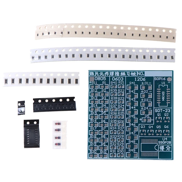 SMT SMD COMPONENT Welding Practice Board Soldering Practice DIY Kit X ...