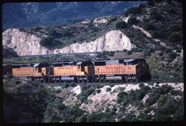ORIGINAL RAIL SLIDE - UP Union Pacific 6144+ Cajon Pass CA 5-22-1994 £4 ...