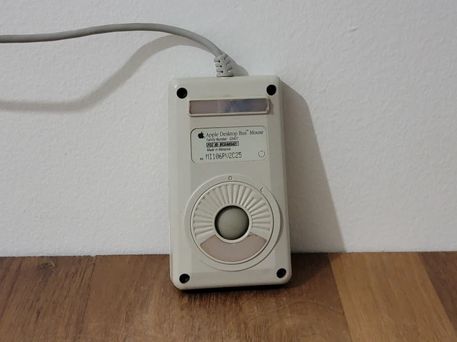 VINTAGE APPLE DESKTOP Bus Mouse ADB Beige for Macintosh G5431 $49.50 ...