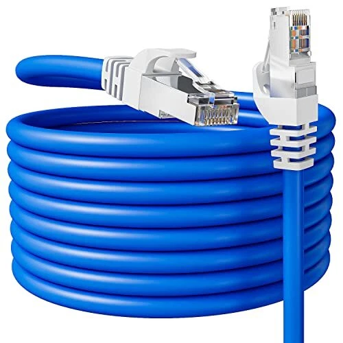 CABLE ETHERNET 5M, Cat6A Cable RJ45 5m Haut Débit Fibre Cable Internet ...