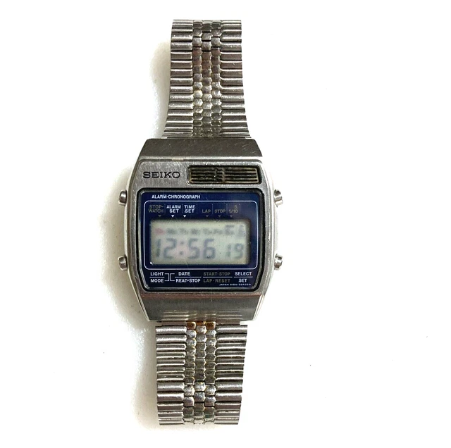 VINTAGE SEIKO ALARM Chronograph LCD Digital Watch A158-5050 - for ...