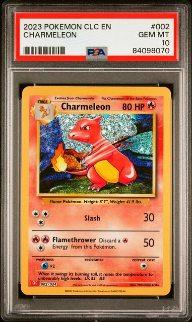 2023 POKEMON CLC-TRADING Card Game Classic Charmeleon 002 PSA 10 £44.99 - PicClick UK
