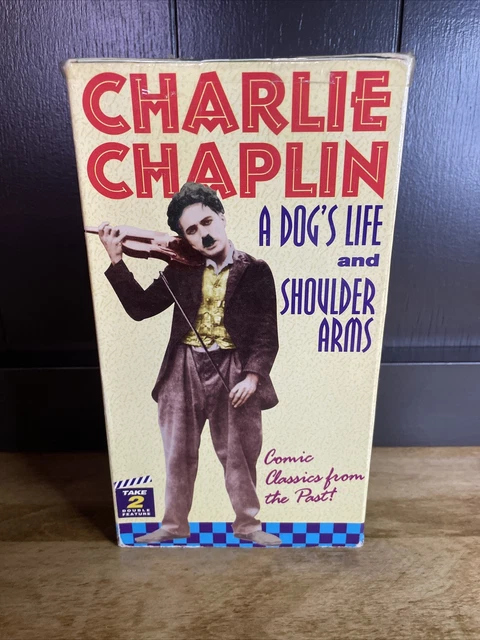 RARE CHARLIE CHAPLIN A Dog's Life, Shoulder Arms (VHS, 1994) Like New ...