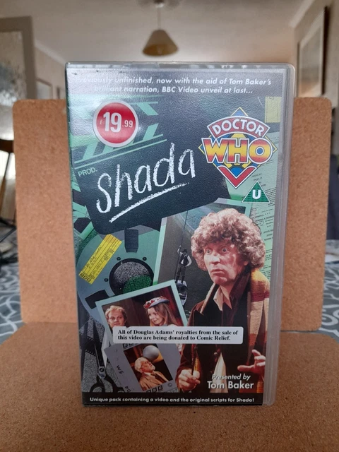 DOCTOR WHO SHADA , VHS Video Tape with Script book , Tom Baker 4th Dr ...
