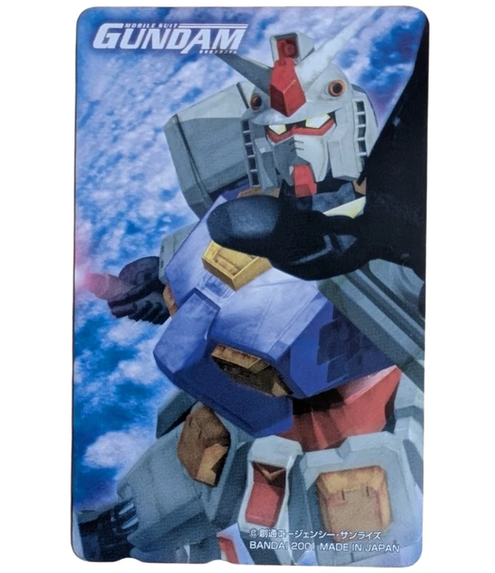 MOBILE SUIT GUNDAM RX-78 Phone Card 2001 Japan Bandai Unused Vintage ...