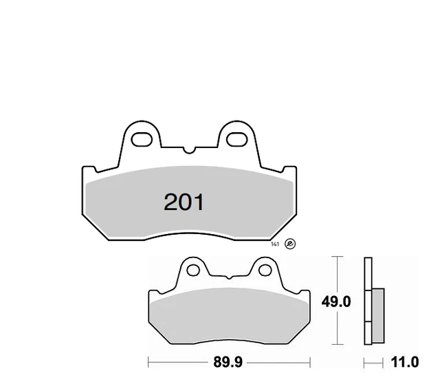 PAIRE PLAQUETTES TROFEO Frittées Avant Honda CBX Rse 250 84 86 Cn 87 98 ...