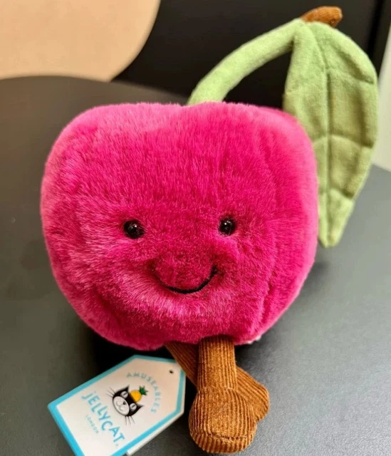 JELLYCAT AMUSEABLE CHERRY Soft Toy - Brand New with Tags With Dust Bags ...