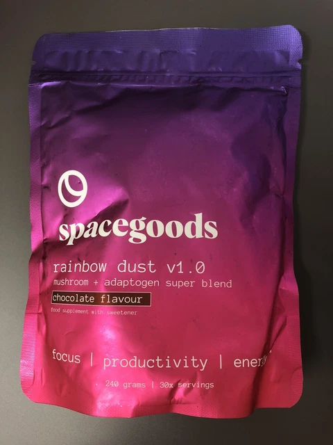 SPACEGOODS RAINBOW DUST v1.0 CHOCOLATE Flavour Mushroom + Adaptogen ...