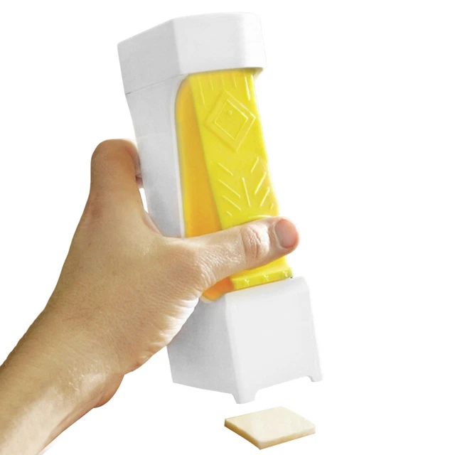 STICK BUTTER CUTTER Slicer Hand Click Blade Dispenser Container Gadget ...