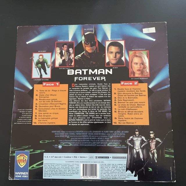 BATMAN FOREVER LASERDISC Laser Disc Français EUR 10,00 - PicClick FR