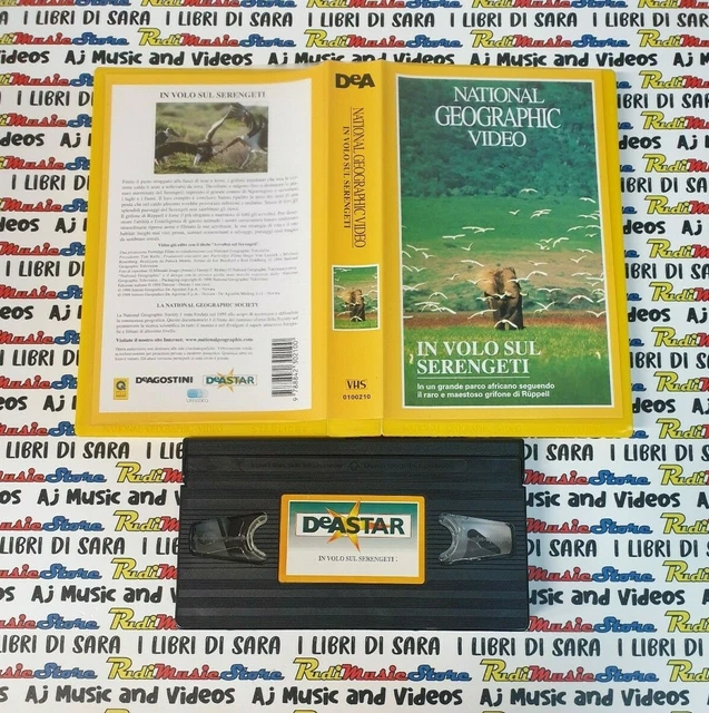 VHS FILM IN VOLO SUL SERENGETI National geographic 1998 DE AGOSTINI ...