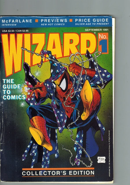 WIZARD THE COMICS Magazine (1991) # 1 With Poster (2.0-GD) (1830310 ...