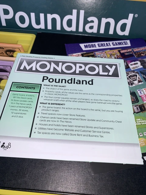 &MONOPOLY POUNDLAND& PROPERTY trading board game. By Hasbro Games 2021 ...