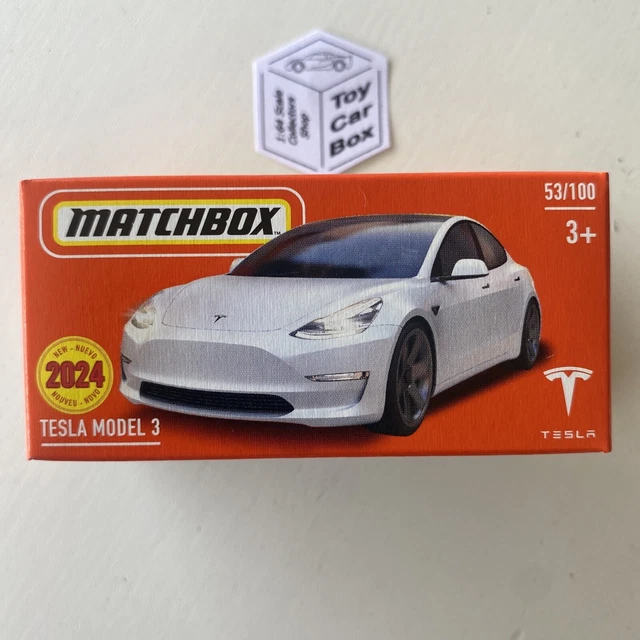 2024 MATCHBOX #53 - Tesla Model 3 (New - White - Power Grab - Unopened ...