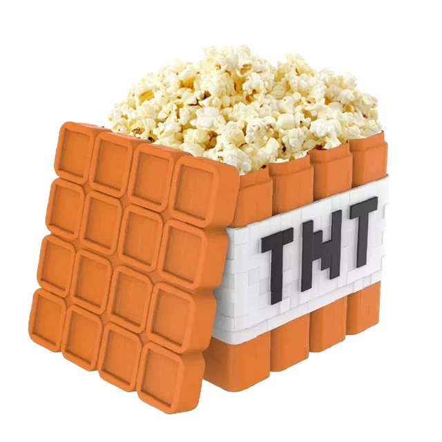 A MINECRAFT MOVIE TNT Popcorn Bucket Container Popcorn Storage Bucket ...