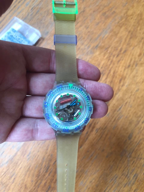 MONTRE SWATCH SCUBA Vintage - BLUE ICE - SDK107 Neuve avec boite EUR 35 ...