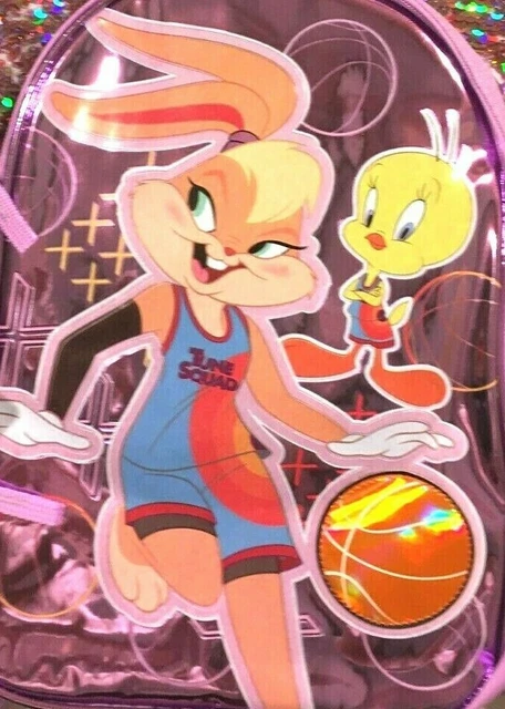 SPACE JAM TUNE Squad Lola Bunny Tweety 17in Backpack with Padded Laptop ...