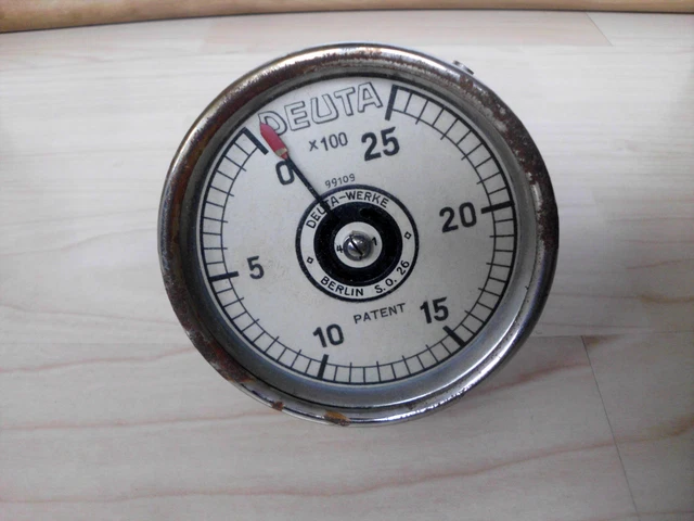 DEUTA TACHOMETER DREHZAHLMESSER für Kfz- + Flugmotoren Maybach Fokker ...