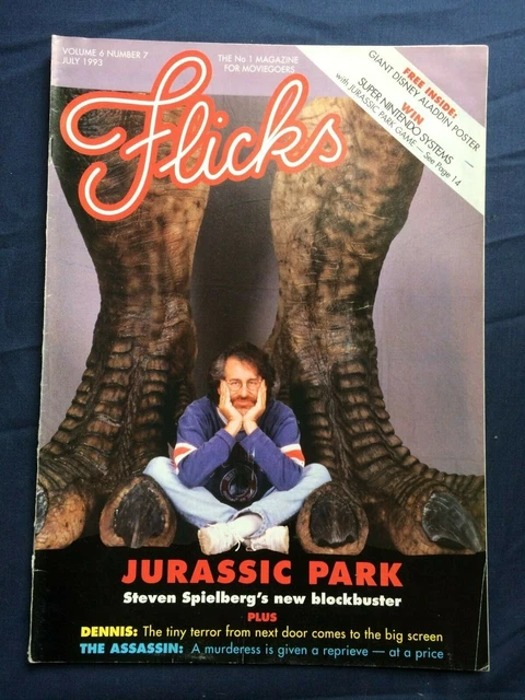 FLICKS MAGAZINE JULY 1993 STEVEN SPIELBERG Bridget Fonda Mary Stuart ...