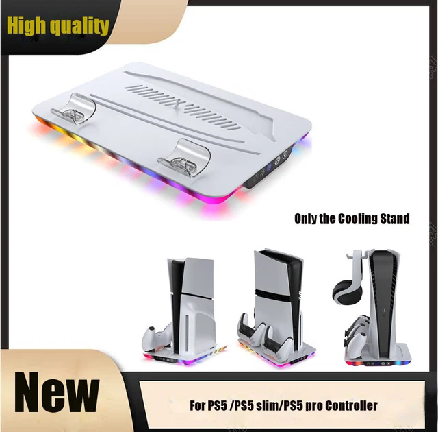 COOLING STAND CHARGER For PS5 /PS5 slim/PS5 pro Controller Holder With ...