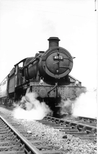 PHOTOGRAPH GWR 4973 Sweeney Hall Steam Locomotive Swindon Works 6x4 £20 ...
