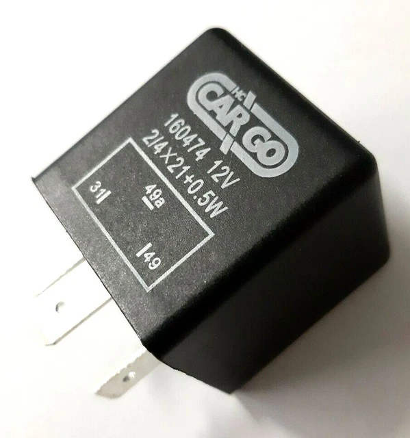 UNIVERSAL ARROW INTERMITTENT Relay 12V 42/92W Type Fiat Dot = 387, 3 ...