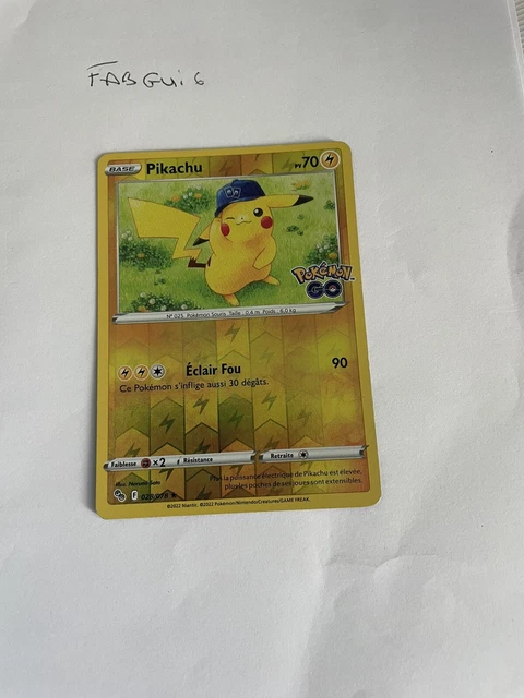 CARTE POKÉMON PIKACHU 28/78 HOLO Reverse EB 10.5 Pokémon Go FR EUR 5,00 ...