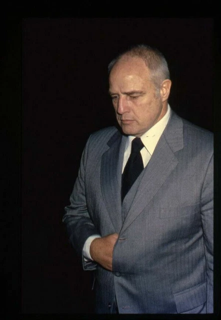 MARLON BRANDO VERY rare Candid Paparazzi Photo Original 35mm ...