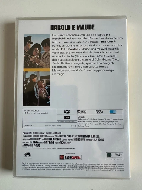 HAROLD E MAUDE DVD – Ruth Gordon Bud Cort – Hal Ashby EUR 7,00 ...