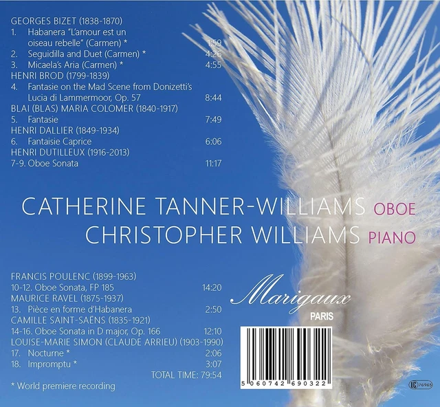 CATHERINE TANNER-WIL LOVE Is a Rebellious Bird: French Music for Oboe ...
