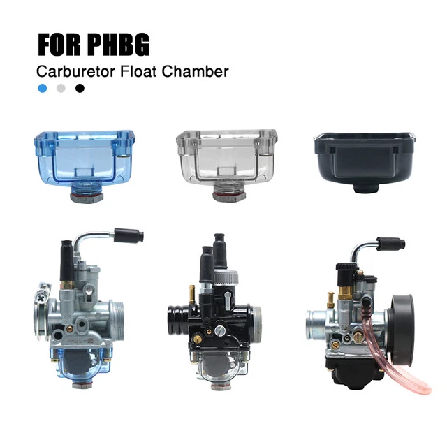 MOTORCYCLE PLASTIC TRANSPARENT Carburetor Float Bowl Chamber for PHBG ...